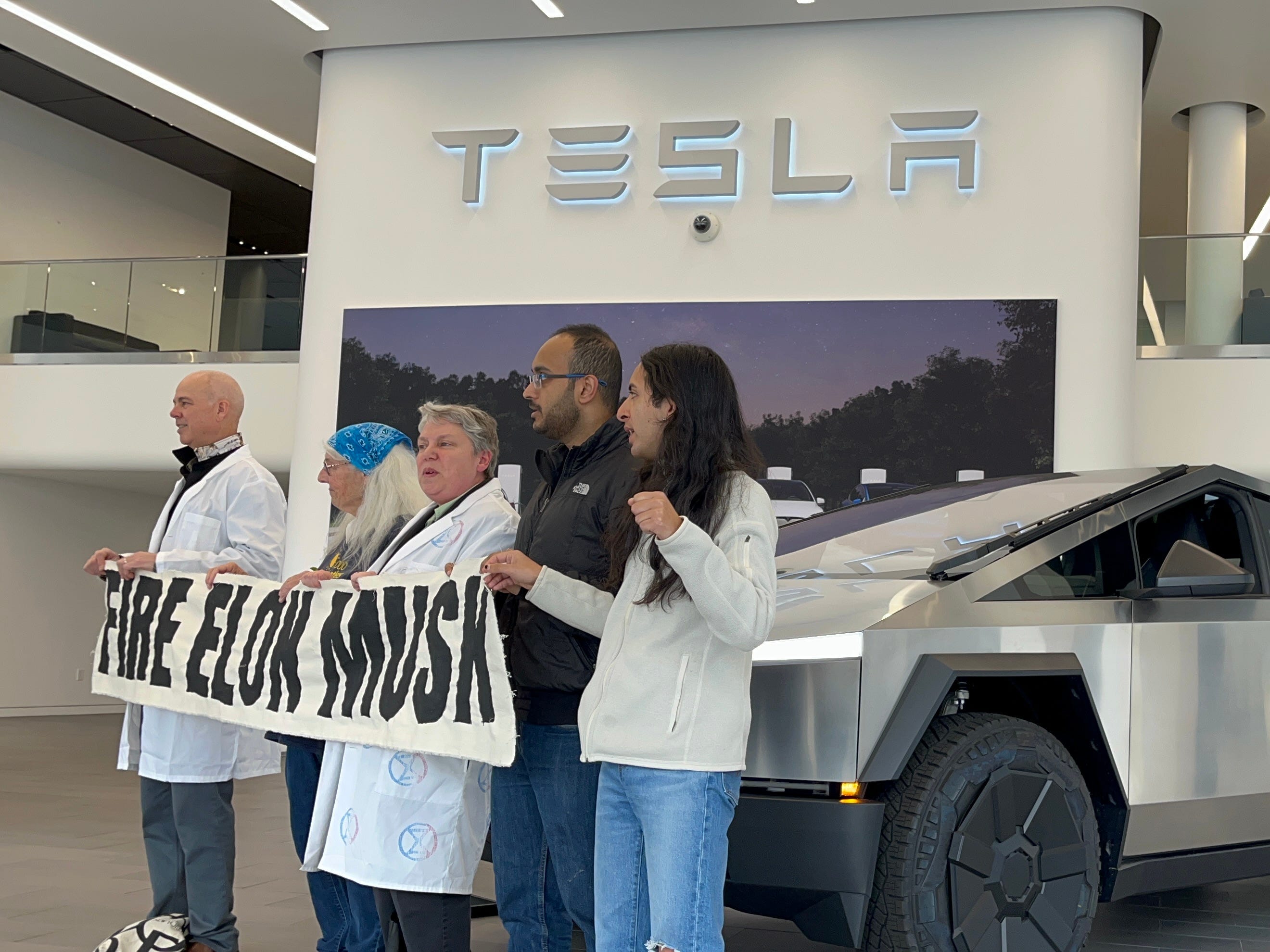Protesters are taking a victory lap after Tesla's dismal earnings — and ...
