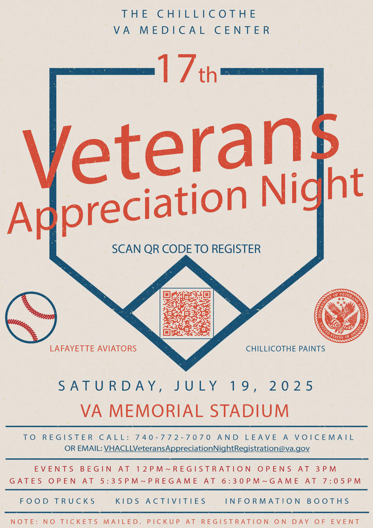 Celebrate veterans at Chillicothe VA's Appreciation Night on July 19