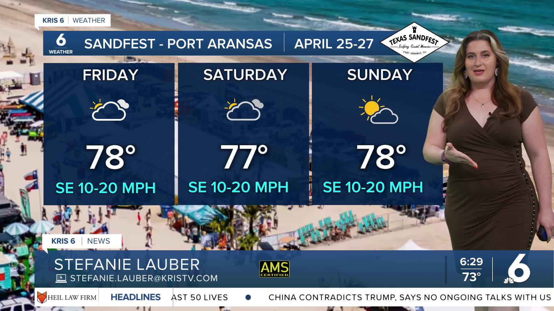 WEEKEND FORECAST: A mix of sun and clouds with a humid breeze (4-25-25)