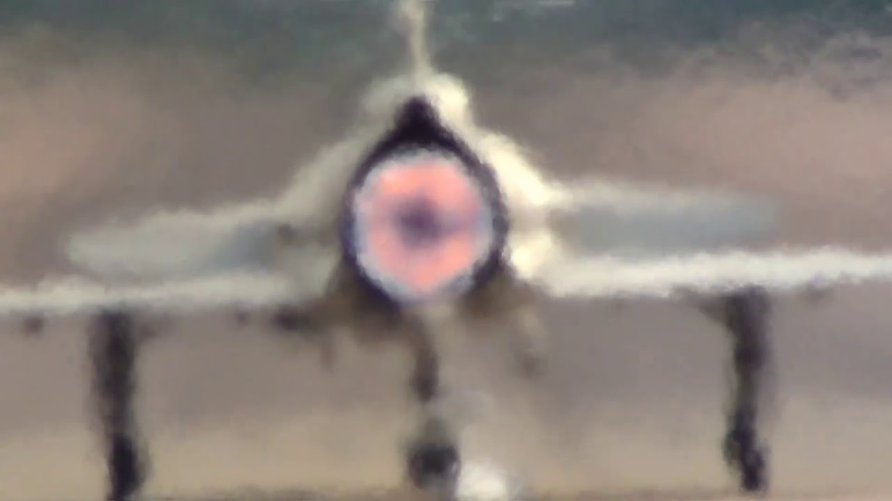 Saab AJS-37 Viggen Jet Flying at Waddington Airshow