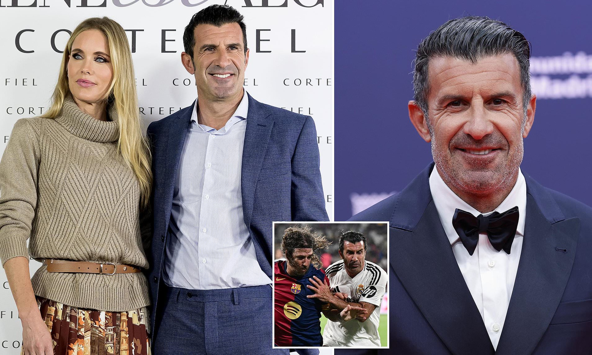 Luis Figo 'is living apart from Swedish former model wife' after ...