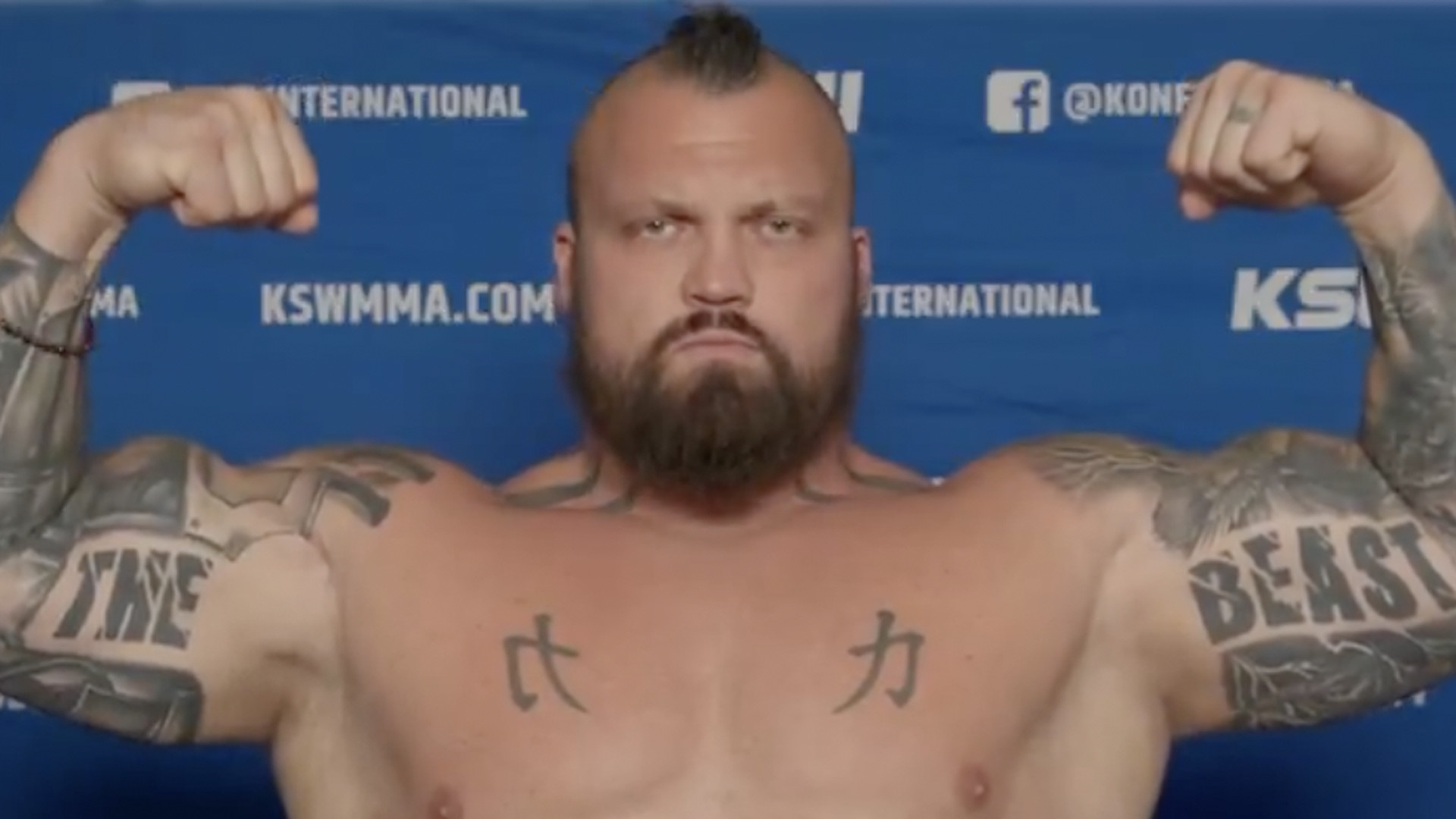 Eddie Hall, Mariusz Pudzianowski combine for over 600 pounds at KSW 105 ...