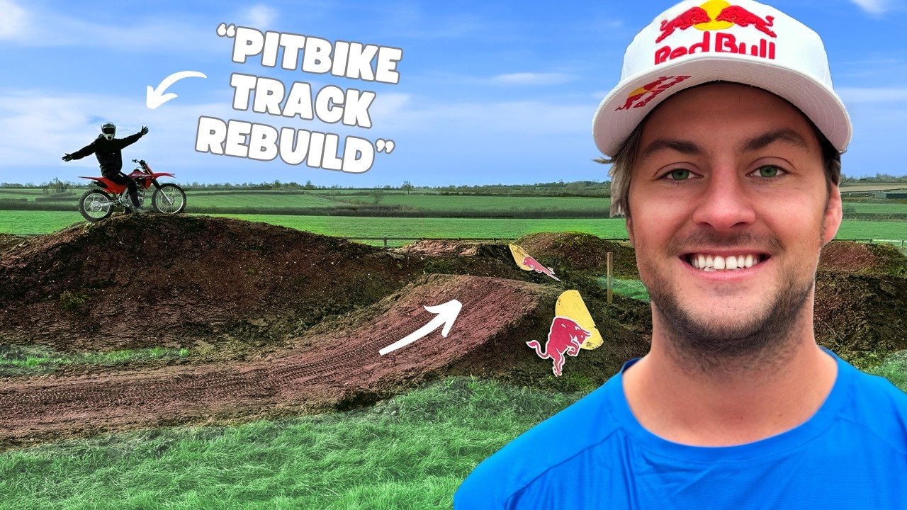 I rebuilt my backyard pit bike track!