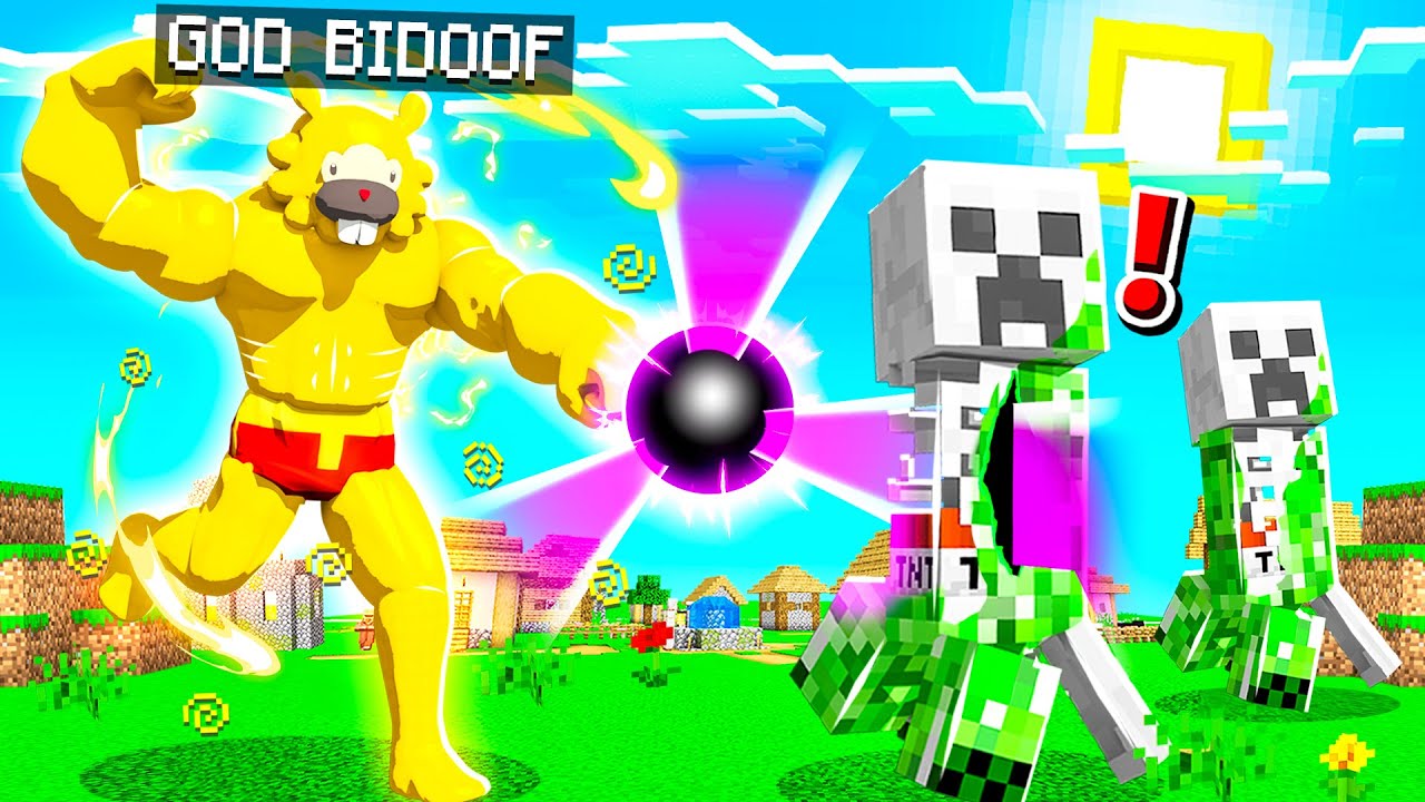 PLAYING as GOD BIDOOF in MINECRAFT! (weird)