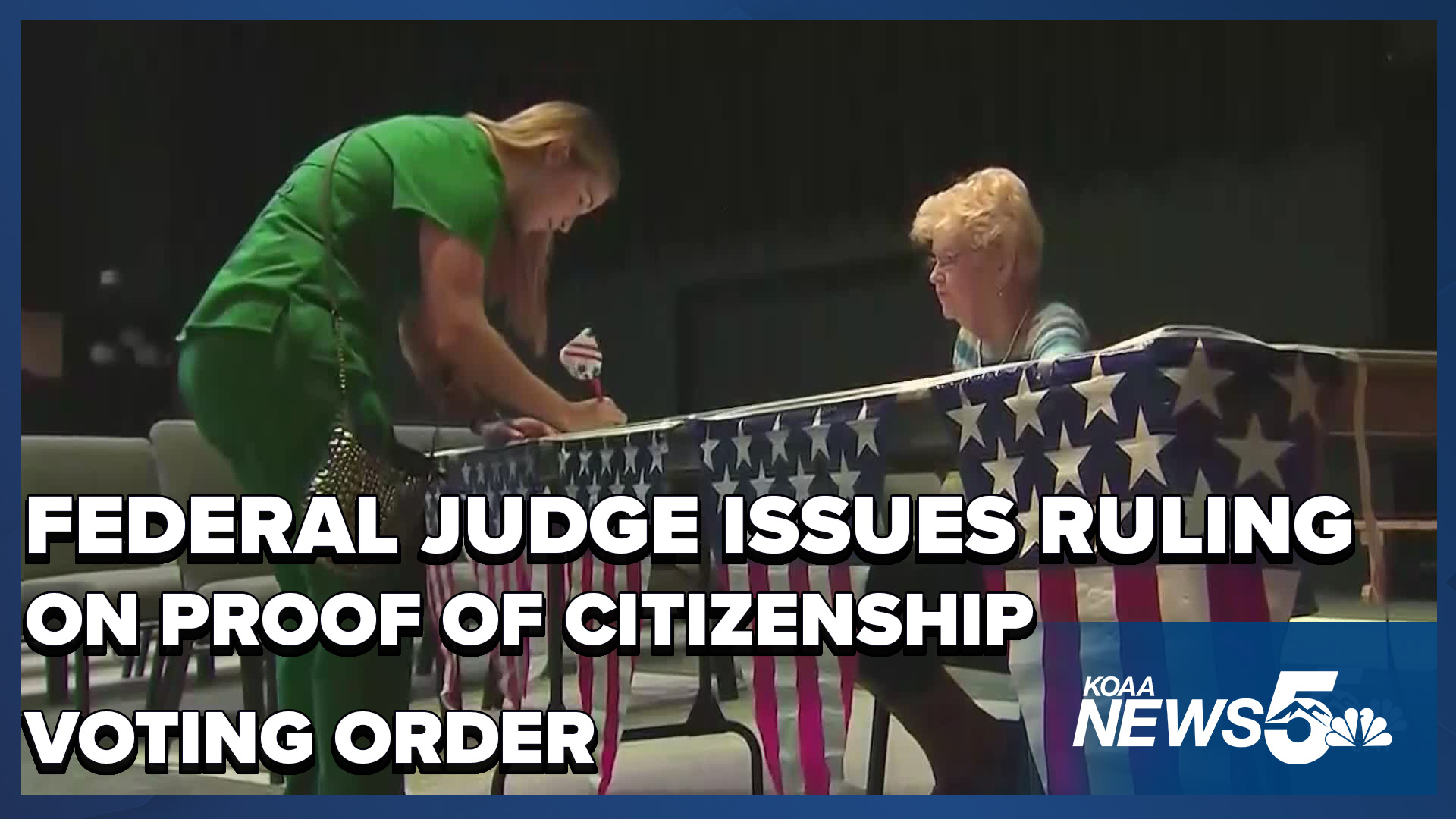 Federal Judge Rules on Trump's Citizenship Proof Order for Voting