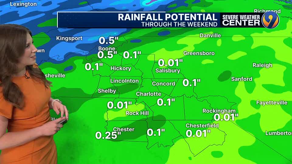 Friday's noon forecast update with Meteorologist Danielle Miller
