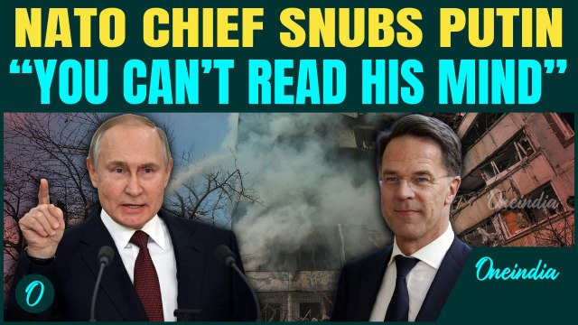 NATO Chief Says "Ball’s In Russia’s Court" | Rutte Takes A Dig At Putin ...
