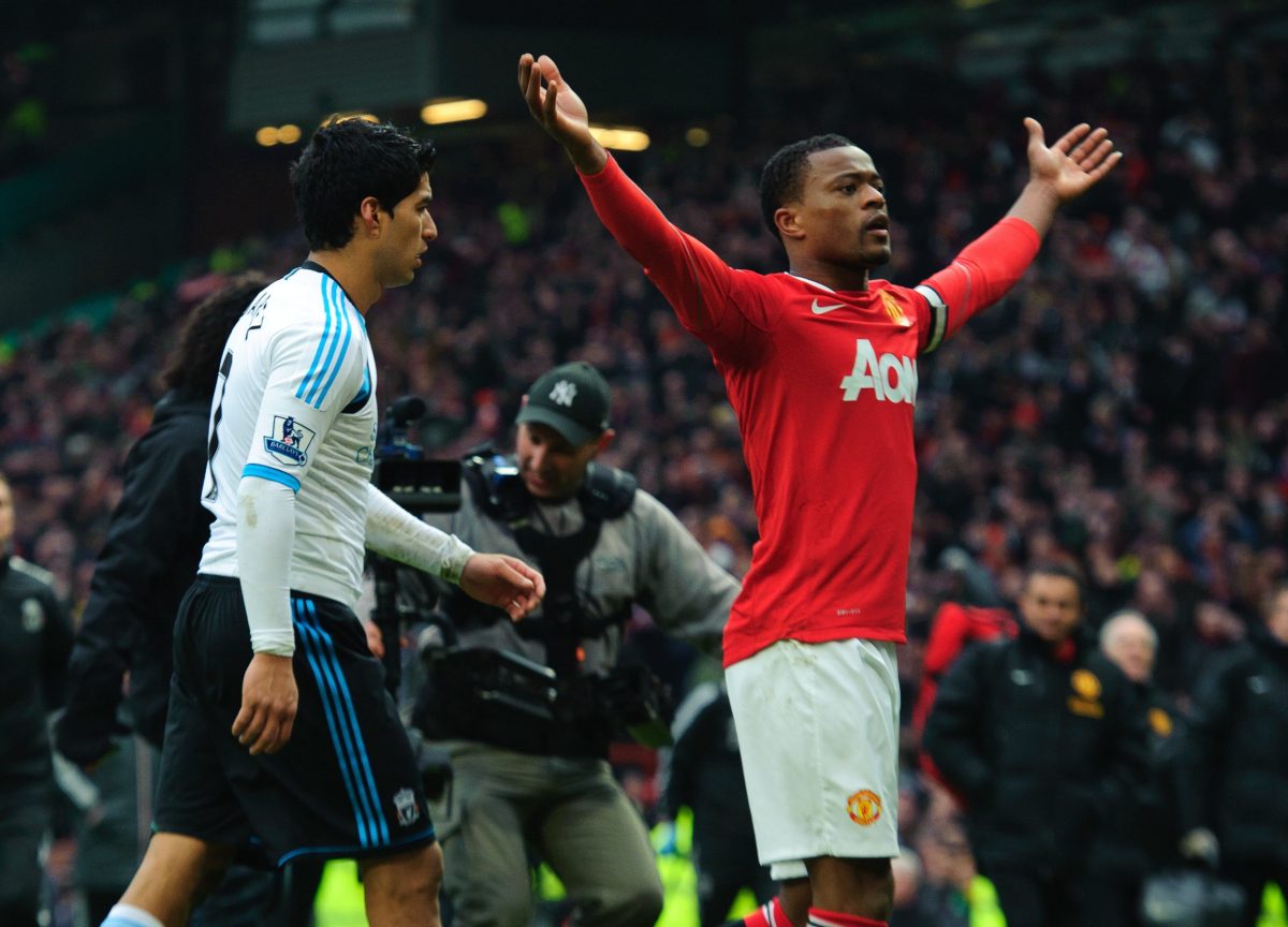 ‘He can bite me’: Patrice Evra calls out Luis Suarez to face off in ...
