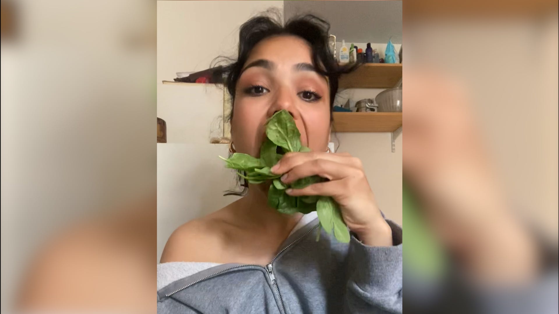 Viral dinosaur time trend has TikTok shoving fistfuls of greens in ...
