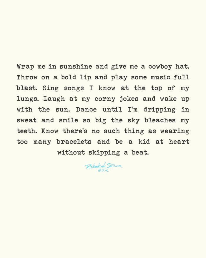 A few poems from a sunny day