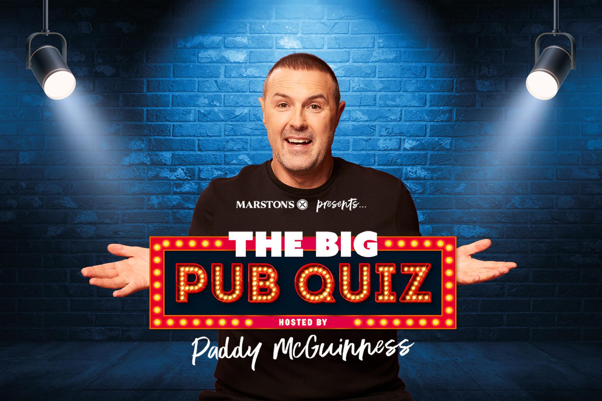 Pub quiz offers chance to win £5k and meet Paddy McGuinness