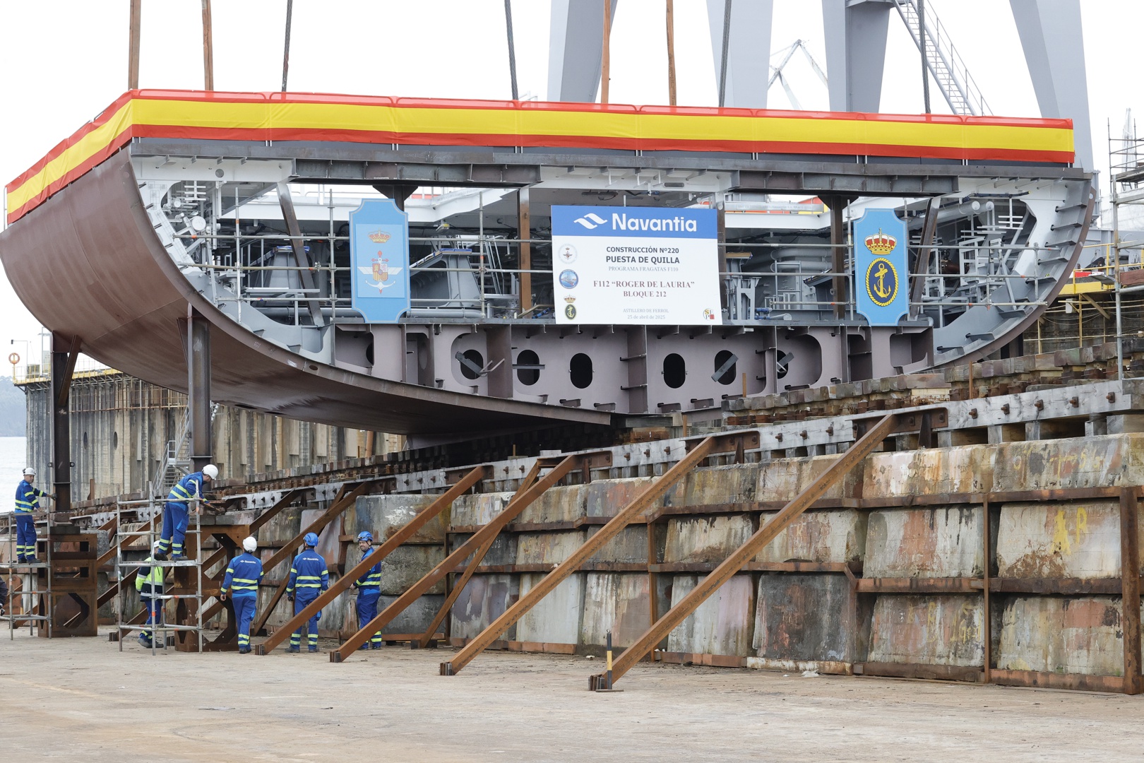 Navantia Ferrol avanza en las F-110: pone quilla de la segunda fragata ...