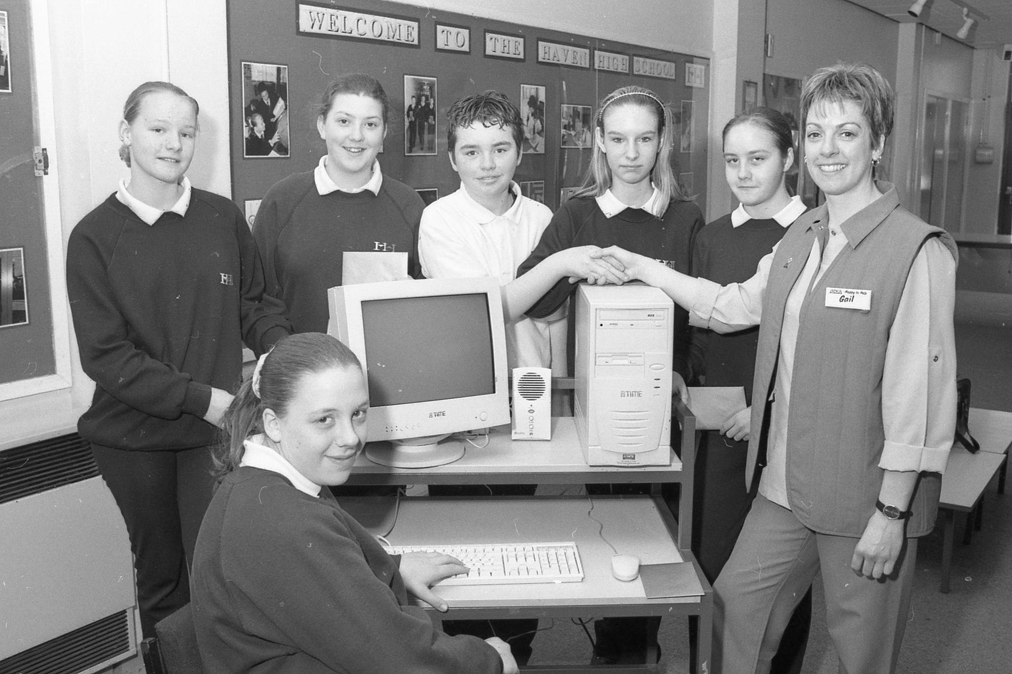 Photos from Boston-area schools in April 2000