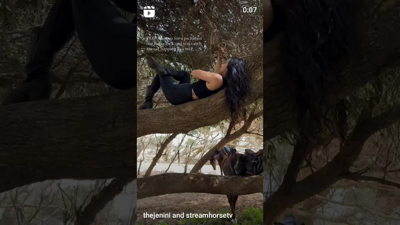 horse girl but also tree girl