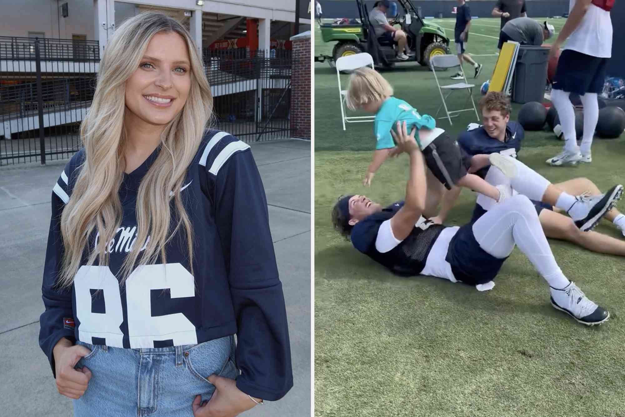 Cali Prieskorn's Son Has Adorable Reaction to 'Uncle' Jaxson Dart ...