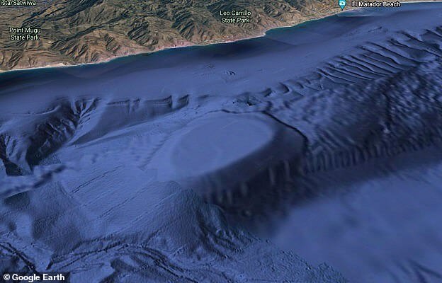 Mysterious underwater 'UFO base' spotted just 6 miles off the West Coast