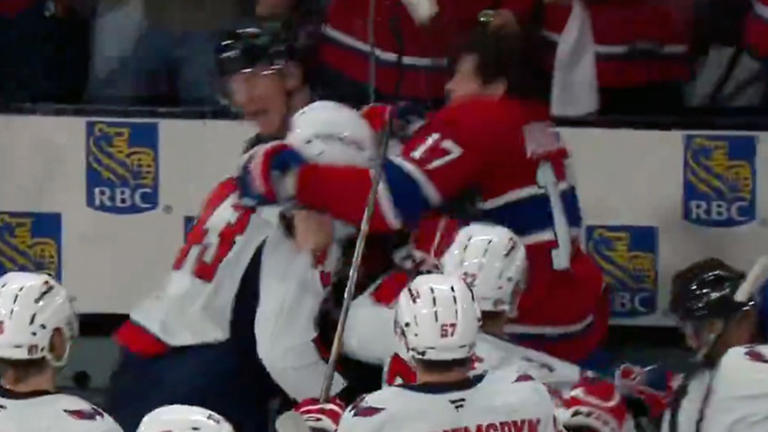 Bench clearing brawl breaks out in Montreal, Anderson and Wilson fight ...