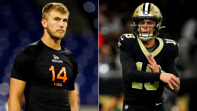 Saints QB depth chart: Tyler Shough joins Spencer Rattler, Jake Haener ...