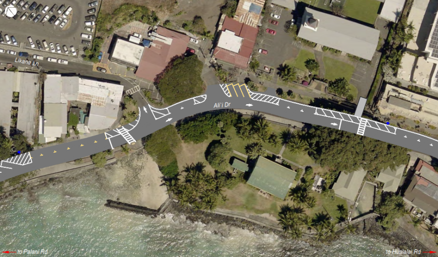 Aliʻi Drive to revert to a two-way street