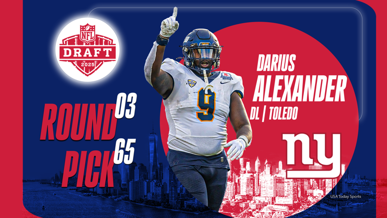 2025 NFL draft: New York Giants select DT Darius Alexander at No. 65 ...