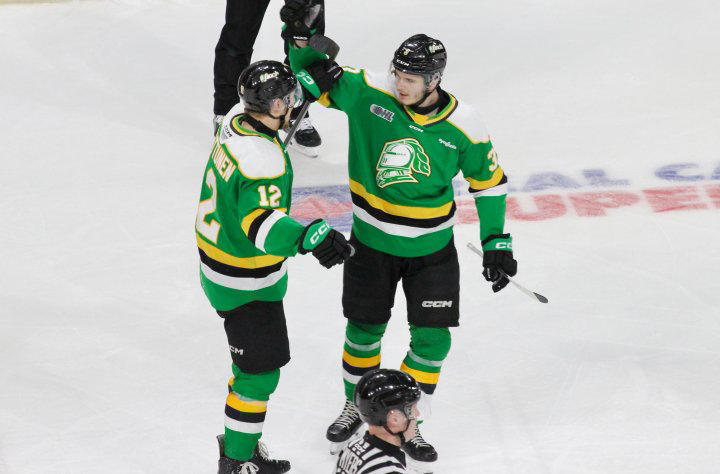 4-goal 1st period leads London Knights to Game 1 win in Western ...
