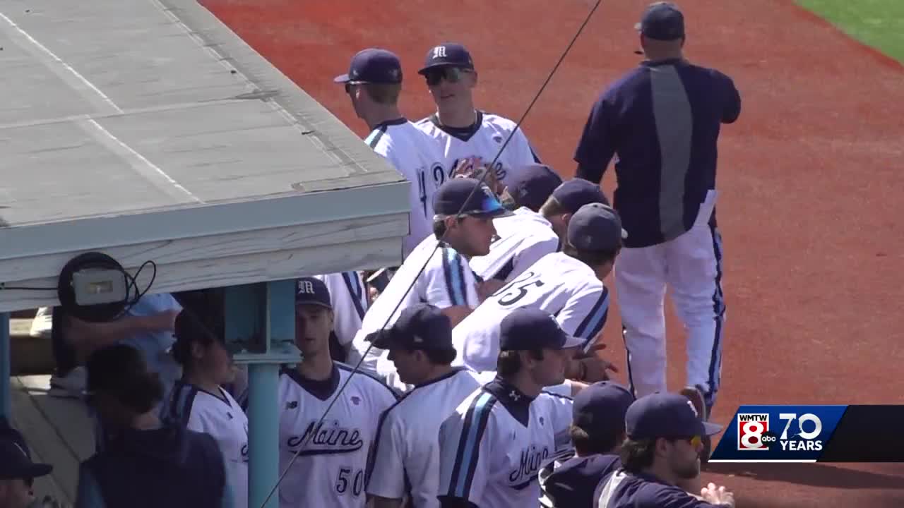 UMaine baseball team splits doubleheader