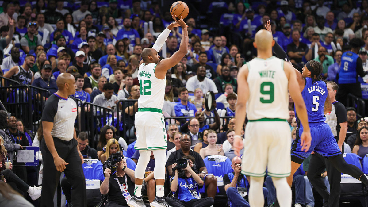 Magic fans troll Al Horford for defending Jayson Tatum with crying shirts
