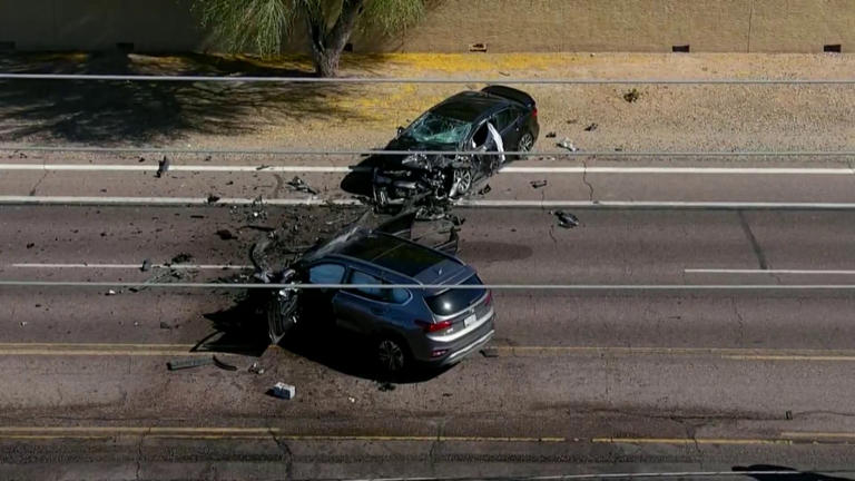 Child in critical condition, 2 adults hurt after fiery crash in north ...