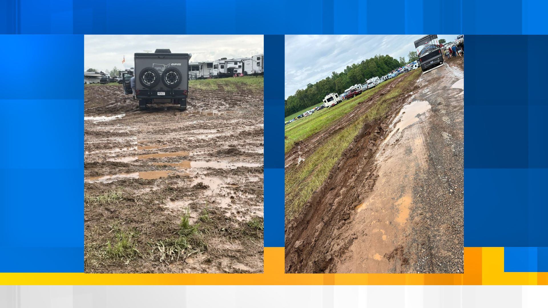 ‘Absolute mess’ | Rock the Country festival plagued by muddy fields ...