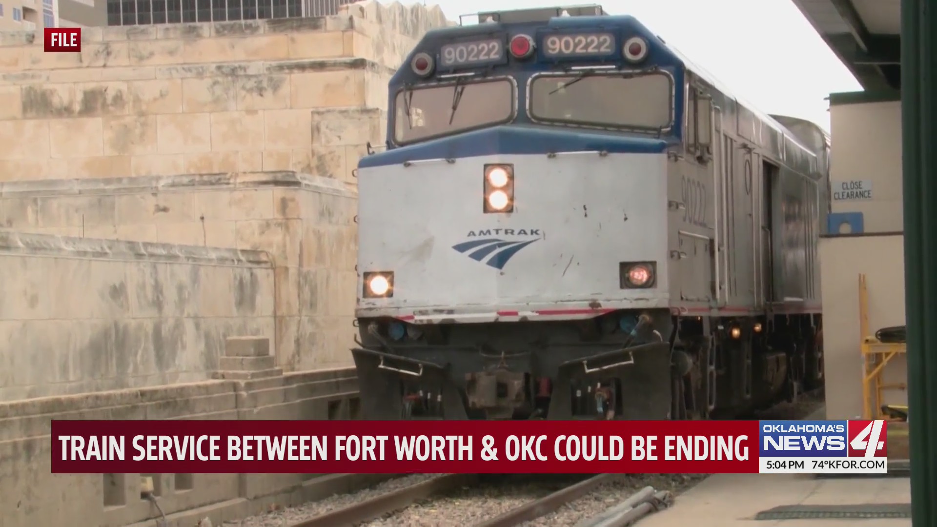Train service between Fort Worth & OKC could be ending