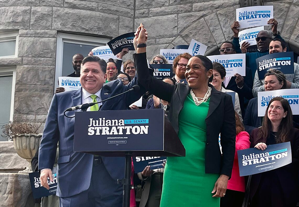 Stratton secures Pritzker’s backing in Senate bid, positions herself as ...