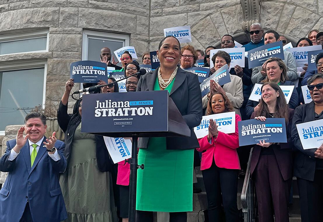 Stratton secures Pritzker’s backing in Senate bid, positions herself as ...