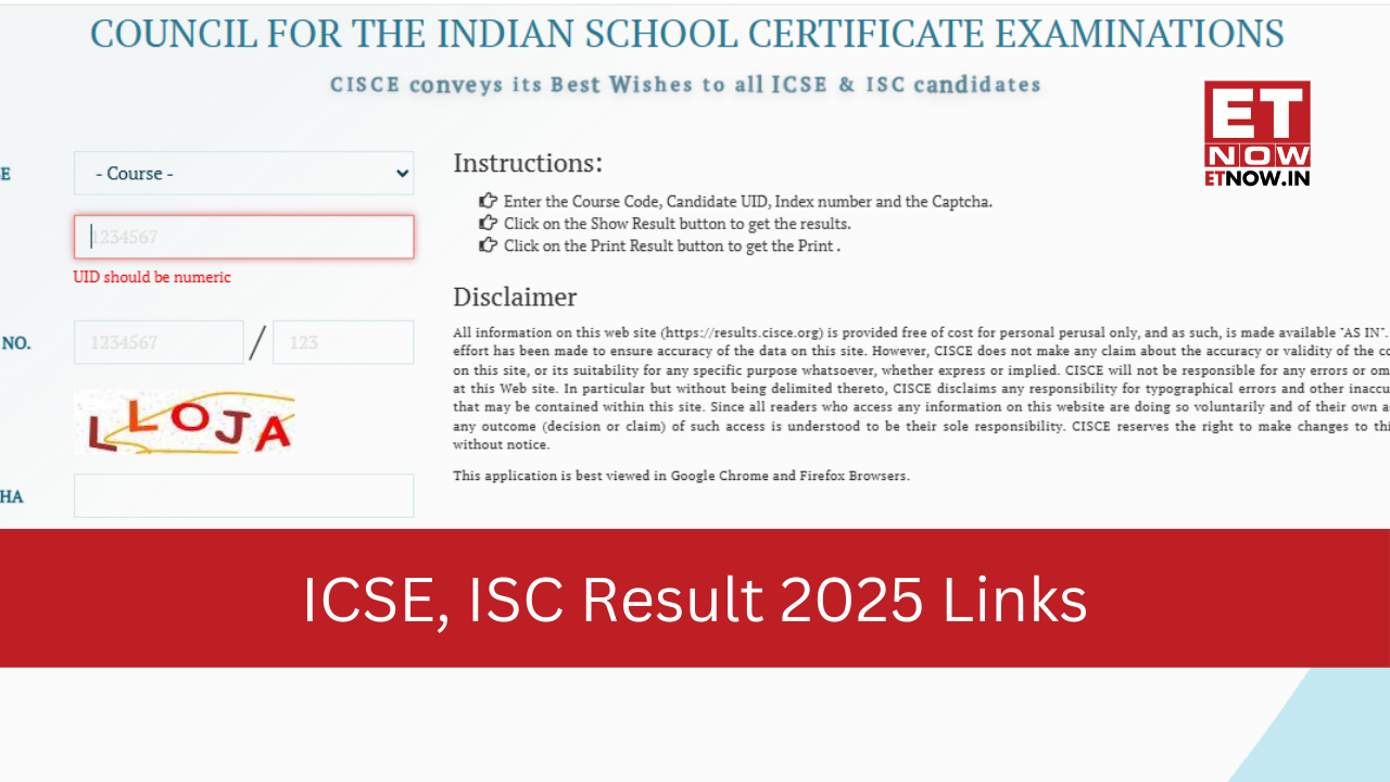 ICSE, ISC Results 2025 Link at results.cisce.org ACTIVATED? Alternative ...
