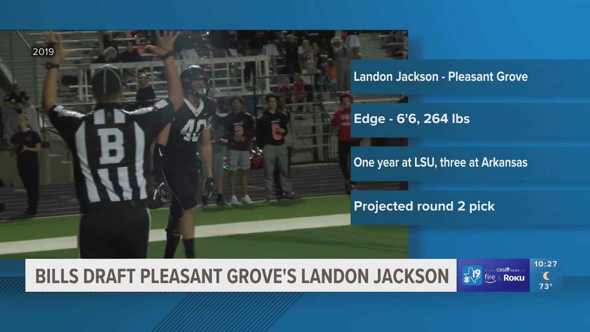 Buffalo Bills draft Arkansas' Landon Jackson