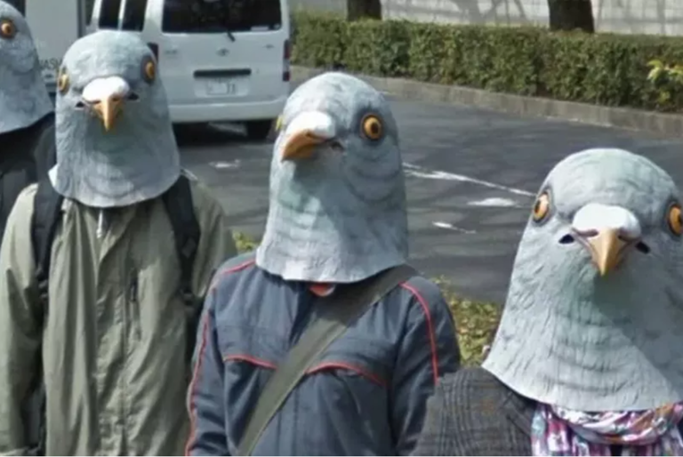 Who are the Pigeon People of Japan caught on Google Maps camera