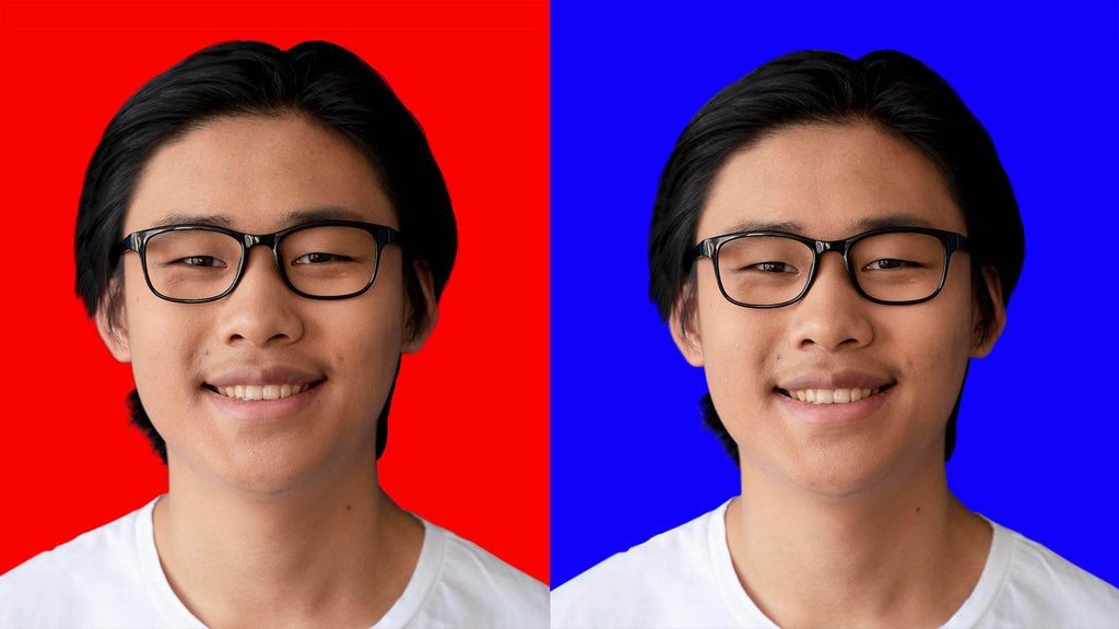 Kode Warna Merah dan Biru pada Pas Foto, serta Cara Editnya