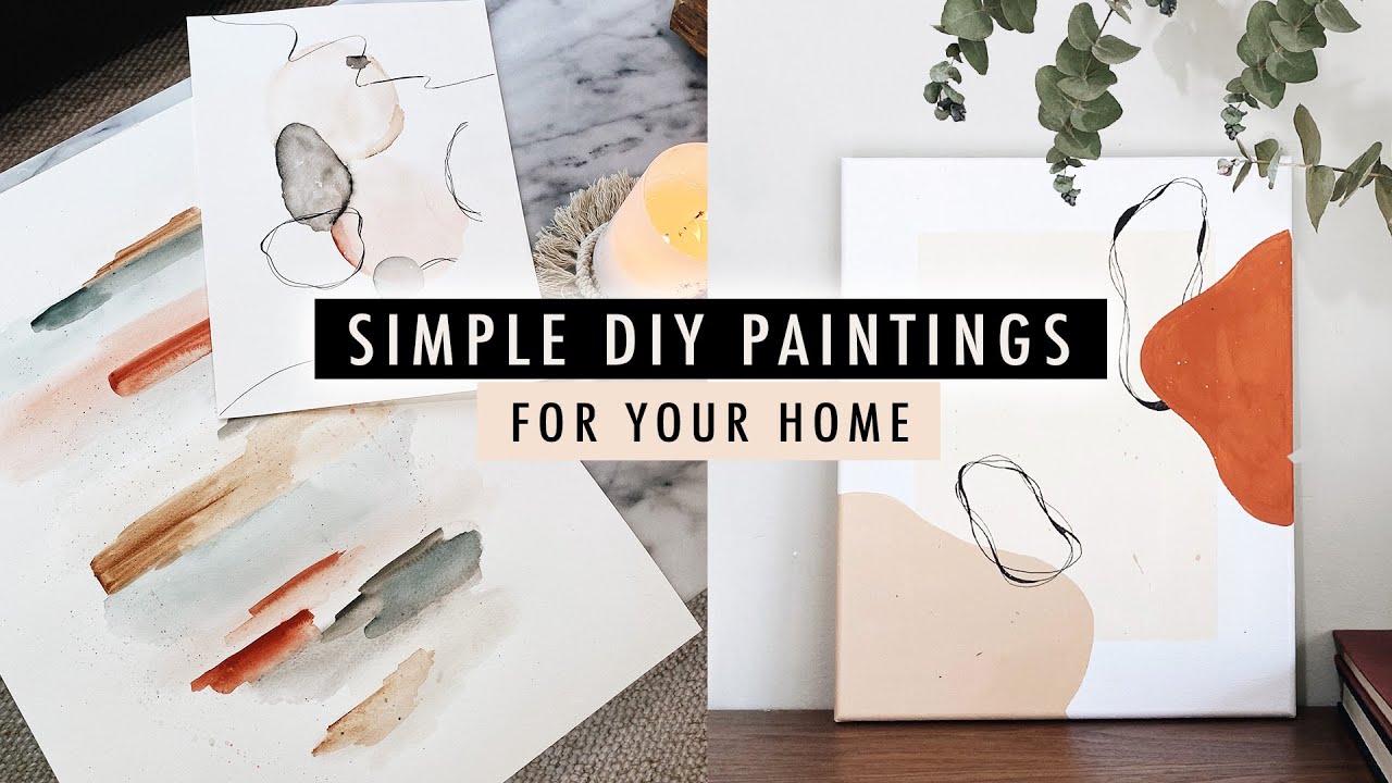 Simple DIY paintings for home decor