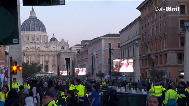 St Peter's square gates open for mourners to attend Pope funeral