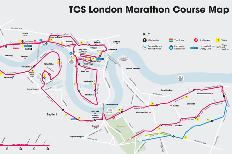 LONDON MARATHON 2025 ROUTE MAP: INTERACTIVE GUIDE INCLUDING BEST PLACES ...