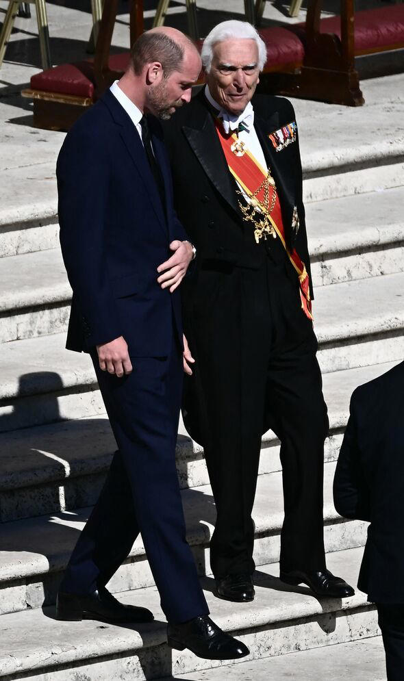 Prince William pictured in poignant tribute to Pope as he attends ...