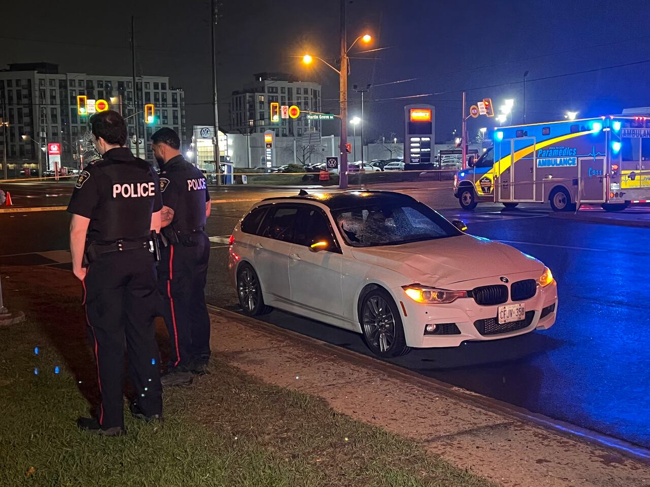 Pedestrian dead after collision at highway intersection in Vaughan, Ont.