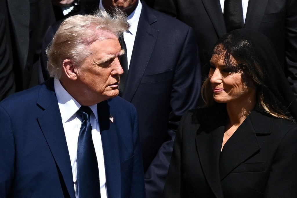 Trump and Melania gather with other world leaders at Pope Francis’ funeral
