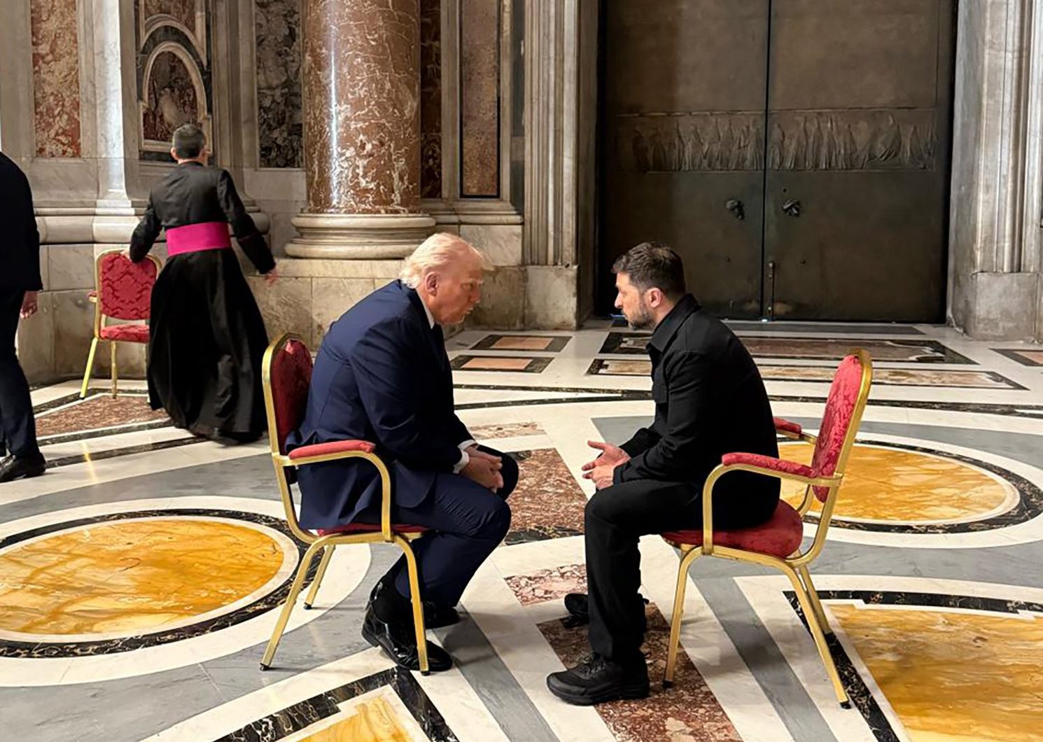Trump turns on Putin after extraordinary Vatican sit-down with Zelensky