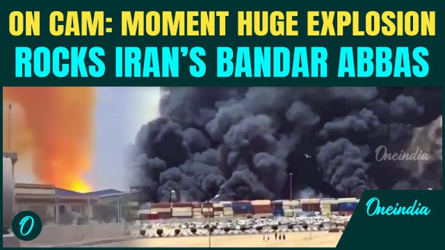 Iran Bandar Abbas Explosion Caught on Cam: Dramatic Video Shows Moment ...