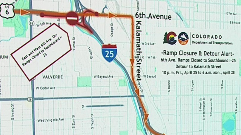 Major road closures could impact weekend travel in Denver