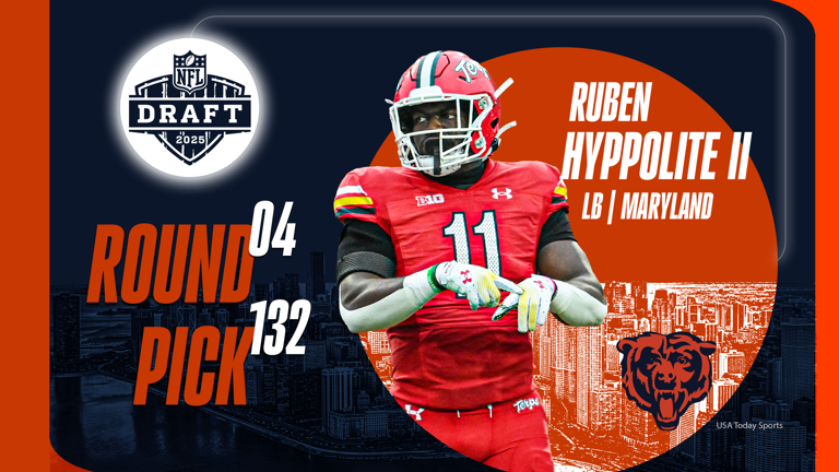 Bears select Ruben Hyppolite II with 132nd overall pick in 2025 NFL draft