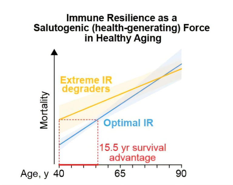 Aging reimagined: Study finds immune resilience counters key drivers of disease, mortality