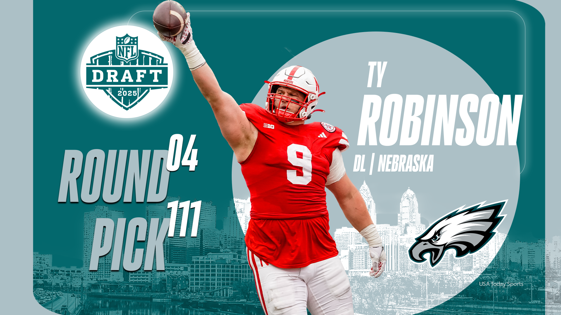 Eagles sign defensive tackle Ty Robinson to four-year rookie deal