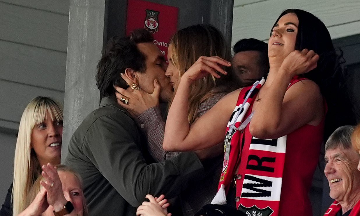 Wrexham's Hollywood fairy-tale continues as Ryan Reynolds and wife Blake Lively celebrate famous ...