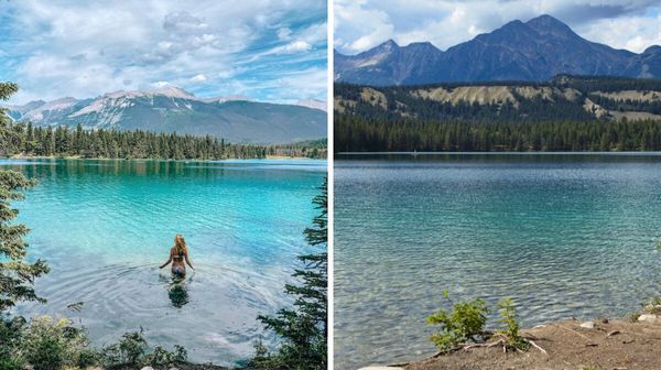 An easy hike takes you around this swimming spot in Alberta and it's ...